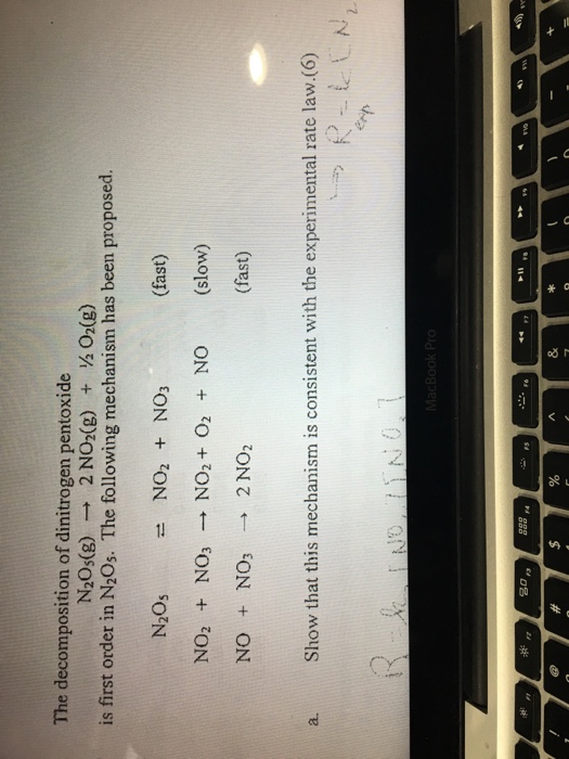 Solved Show that this mechanism is consistent with the | Chegg.com