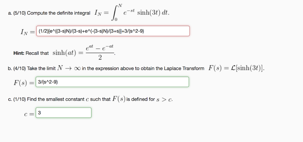 Solved 5 10 Compute The Definite Integral In E St