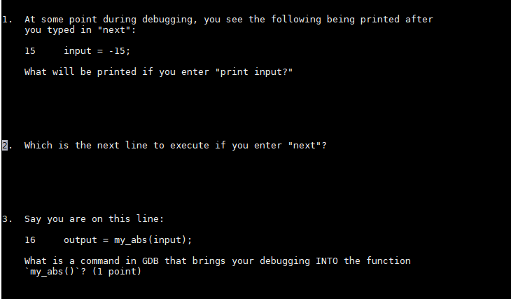Solved At some point during debugging, you see the following | Chegg.com