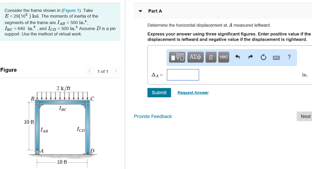 Solved Consider the frame shown in (Figure 1). Take E | Chegg.com