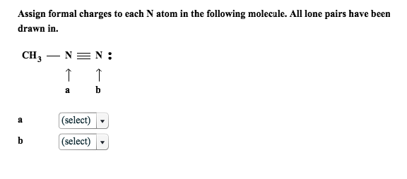 Solved Assign formal charges to each N atom in the following | Chegg.com