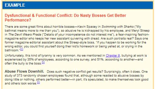 Solved EXAMPLE Dysfunctional & Functional Conflict: Do Nasty | Chegg.com