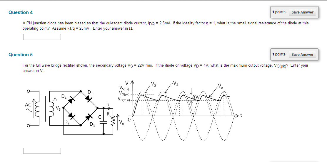 Solved A PN junction diode has been biased so that the | Chegg.com