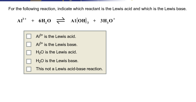 Solved For the following reaction, indicate which reactant | Chegg.com