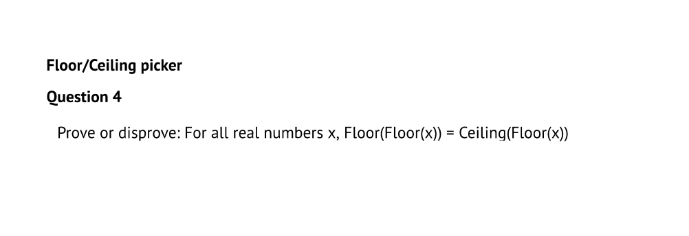 Solved Prove or disprove: For all real numbers x, | Chegg.com