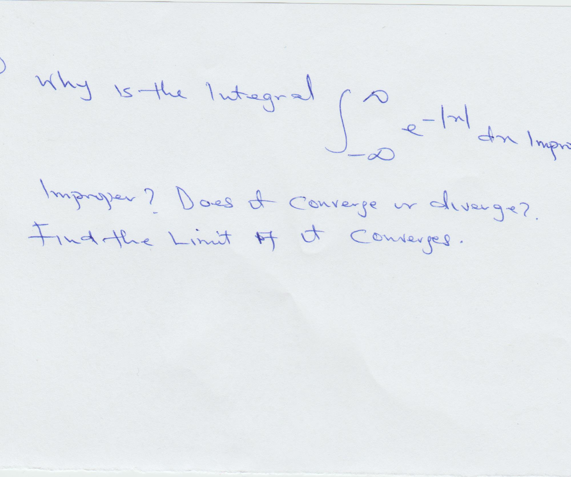 Solved Why is the integral integral -infinity to infinity | Chegg.com