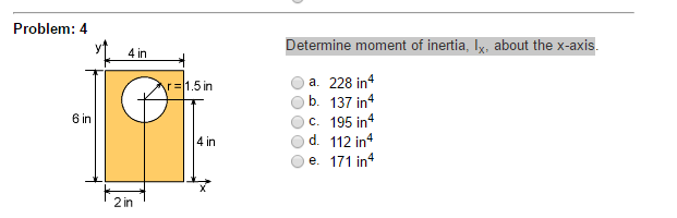 Solved Determine moment of inertia, I_x, about the x-axis. | Chegg.com
