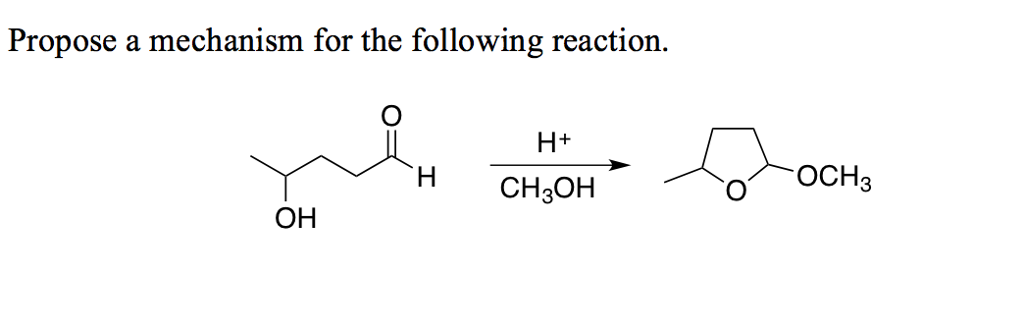 Solved Propose a mechanism for the following reaction OCH3 | Chegg.com