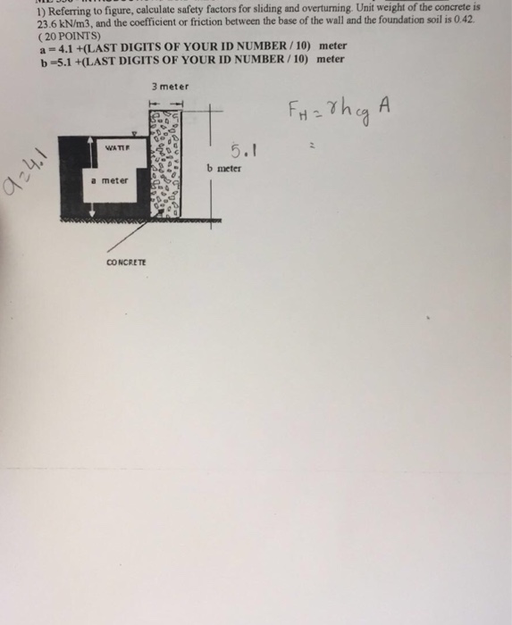 Solved Referring to figure, calculate safety factors for | Chegg.com