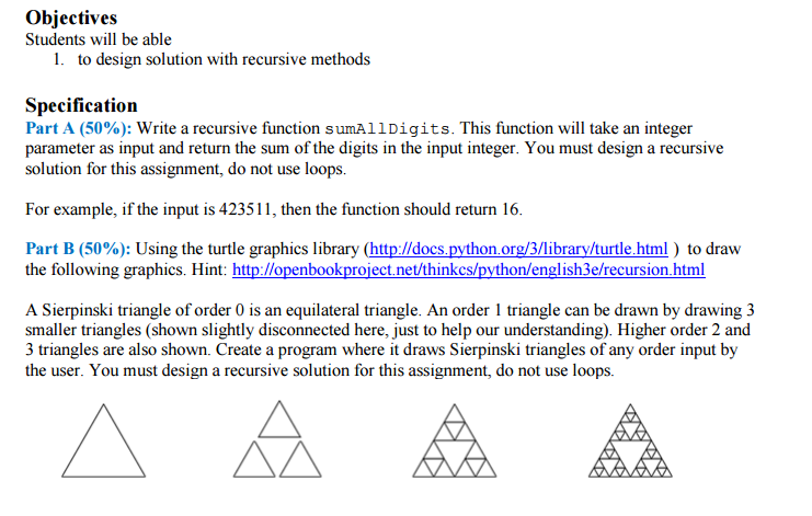 Solved Objectives Students will be able to design solution | Chegg.com