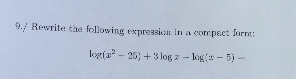 Solved Rewrite the following expression in a compact form: | Chegg.com