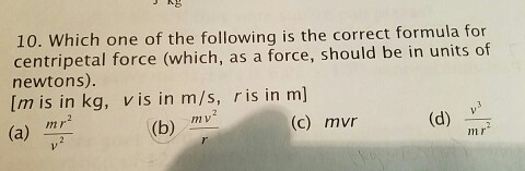 Solved Which one of the following is the correct formula for | Chegg.com