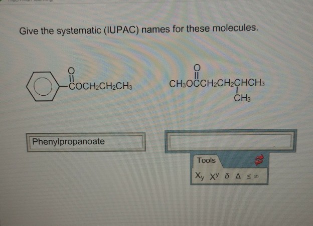 Solved Give the systematic (IUPAC) names for these | Chegg.com