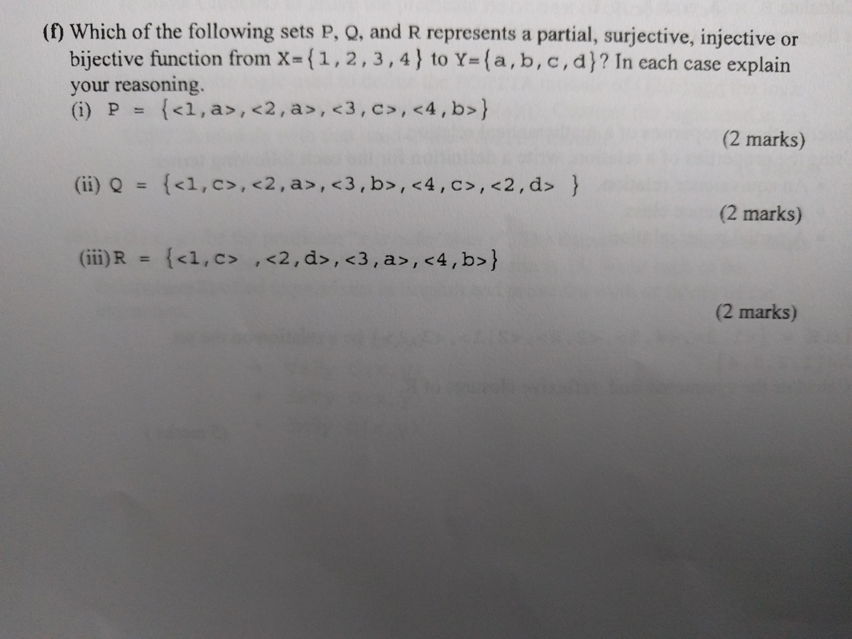 Solved Which of the following sets P, Q, and R represents a | Chegg.com