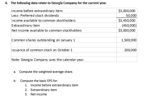 Solved 4 The Following Data Relate To Georgia Company For Chegg solved-4-the-following-data-relate-to-georgia-company-for-chegg