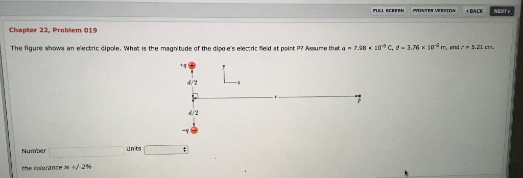 Solved FULL SCREEN PRINTER VERSION BACK NEXT Chapter 22, | Chegg.com