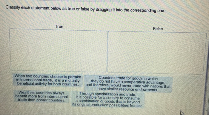 Solved Classify each statement below as true r false by | Chegg.com