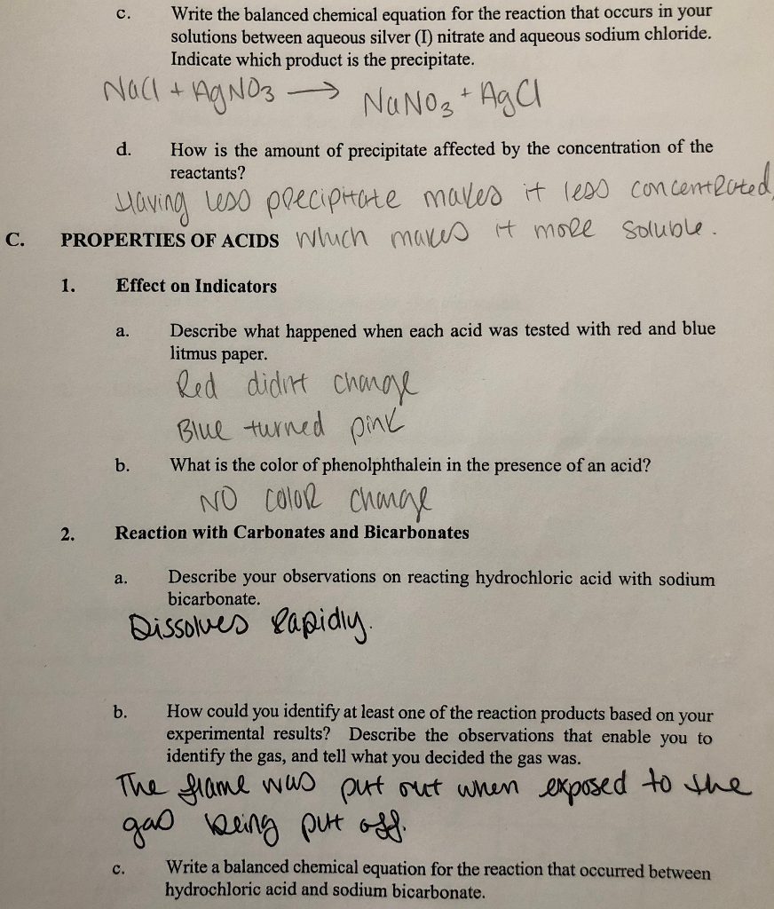 Solved I need help looking over my chem lab for solutions. | Chegg.com