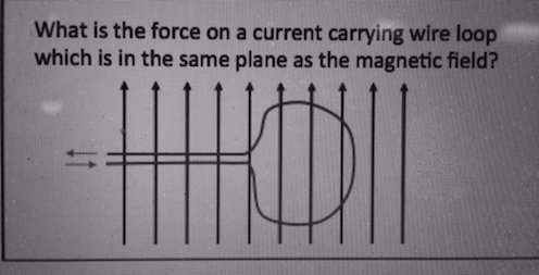 Solved What is the force on a current carrying wire loop | Chegg.com