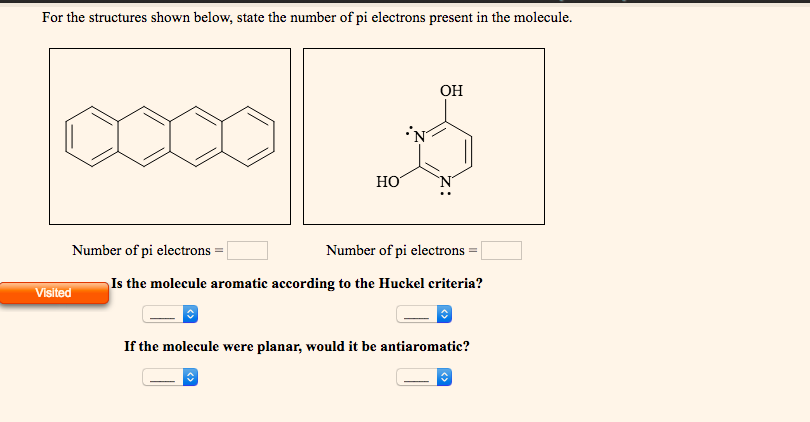 Solved For the structures shown below, state the number of | Chegg.com