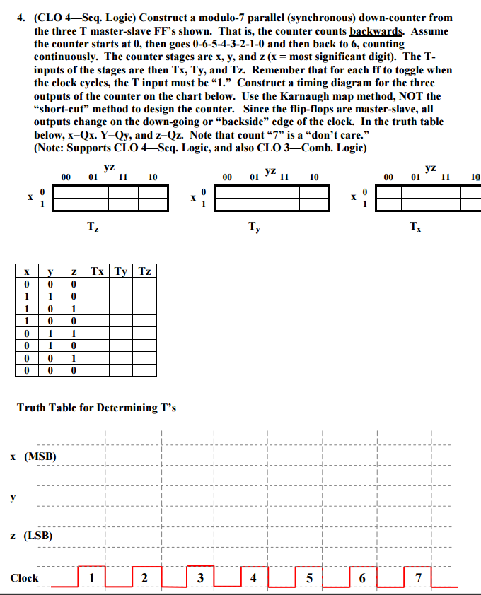 Solved Construct a modulo-7 parallel (synchronous) | Chegg.com