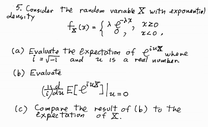 Solved Consider the random variable X with exponential | Chegg.com