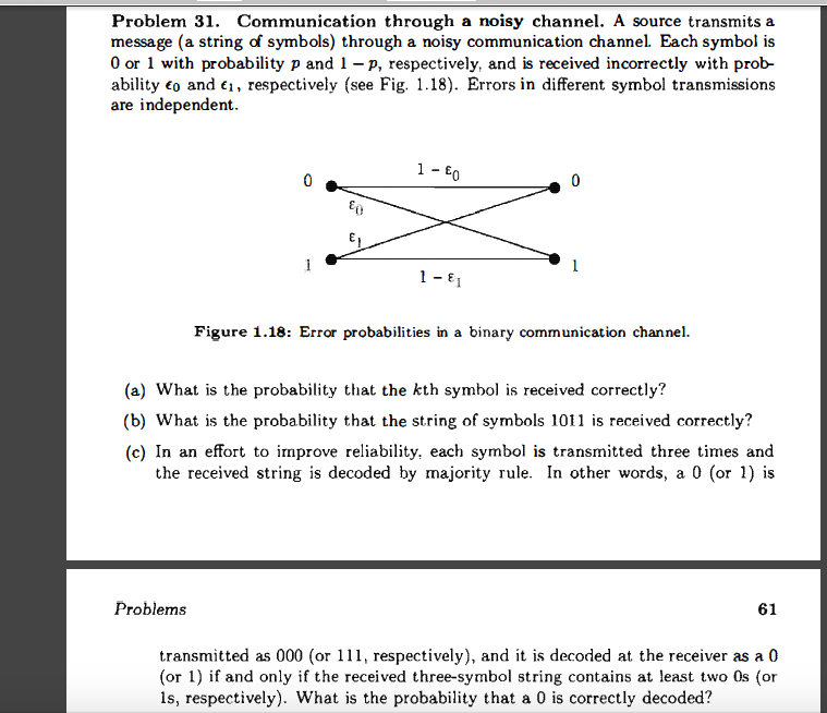 Solved Communication through a noisy channel. A source | Chegg.com