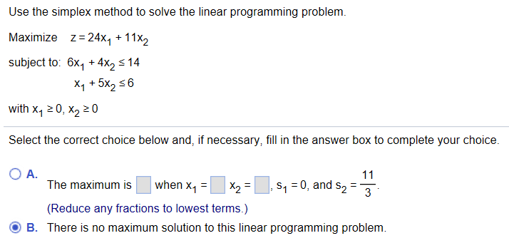 Solved Use the simplex method to solve the linear | Chegg.com