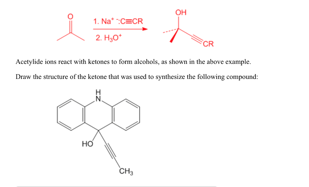 Solved References ot OH ot 2. H30 ot CR ot Acetylide ions | Chegg.com