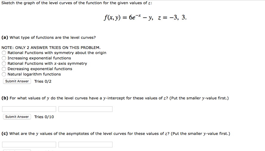Solved Sketch The Graph Of The Level Curves Of The Function