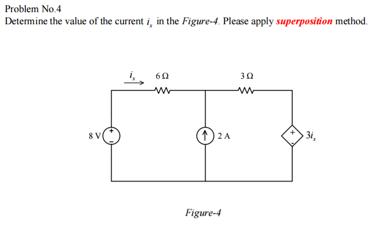 Solved Determine the value of the current i_x in the | Chegg.com