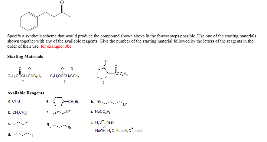 Solved Specify a synthetic scheme that would produce the | Chegg.com