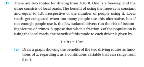 Solved There are two routes for driving from A to B. One is | Chegg.com