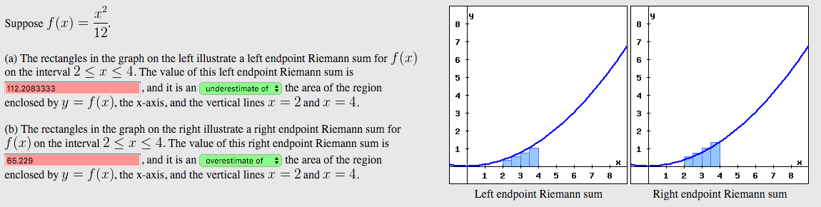 Solved Suppose f(x) = x^2/12. The rectangles in the graph | Chegg.com