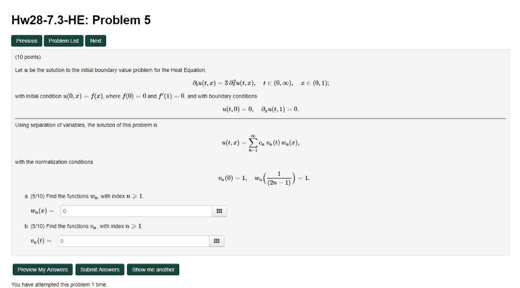 Solved Hw28 73 He Problem5 Previous Problem List Next 10 5512