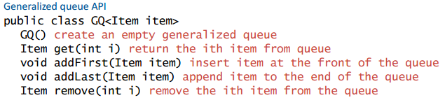 Generalized queue: Design a data structure that | Chegg.com