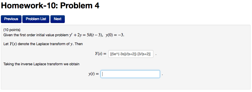 Solved Homework-10: Problem 4 Previous Problem List Next | Chegg.com