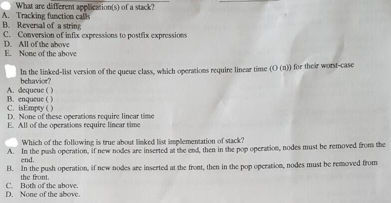 Solved I have implemented the queue with a linked list, | Chegg.com