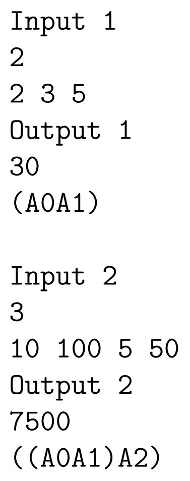 Solved Matrix Chain Multiplication in C Plus Plus with | Chegg.com