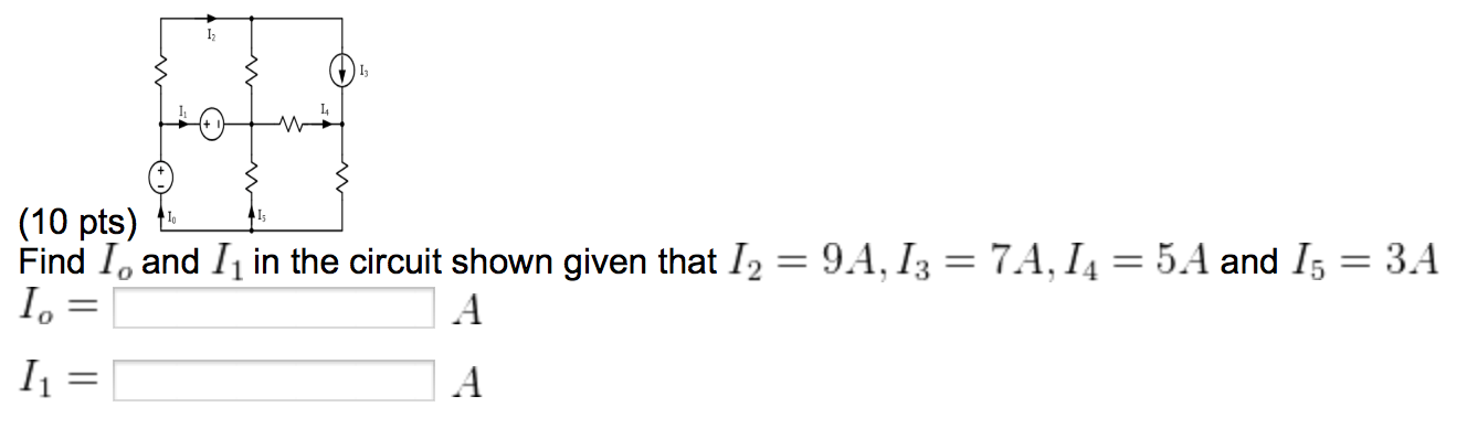 Solved Find Io and I1 in the circuit shown given that I2 = | Chegg.com