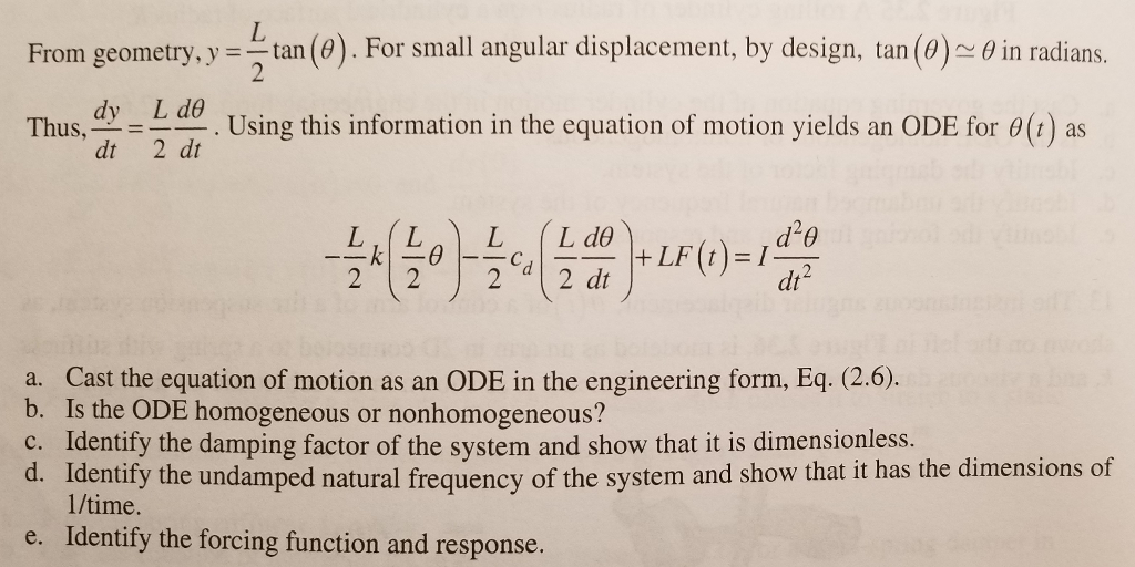 Solved 13. The instantaneous angular displacement, θ(t) of a | Chegg.com