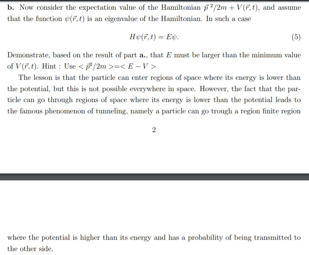Solved b. Now consider the expectation value of the | Chegg.com Solved b. Now consider the expectation value of the | Chegg.com