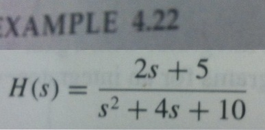 Solved Starting with the form of H(s) in Example 4.22 of | Chegg.com