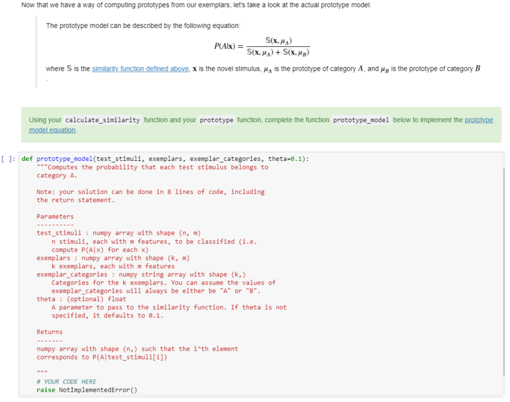 Now that we have a way of computing prototypes from | Chegg.com