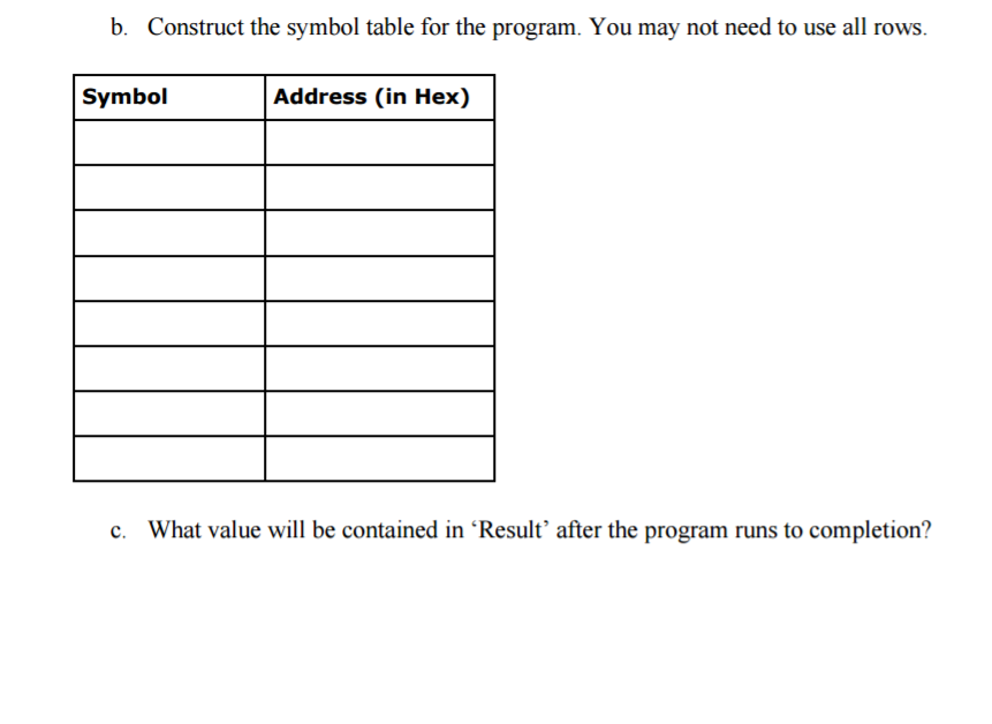What does the following program do? .ORIG X3000 LD | Chegg.com