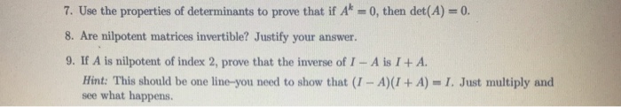 Solved Use the properties of determinants to prove that if | Chegg.com