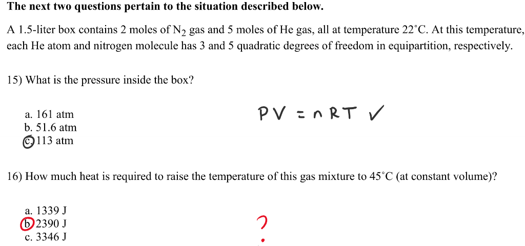 Solved The next two questions pertain to the situation | Chegg.com