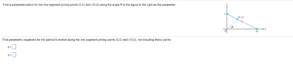 Solved Find A Parameterization For The Line Segment Joining 