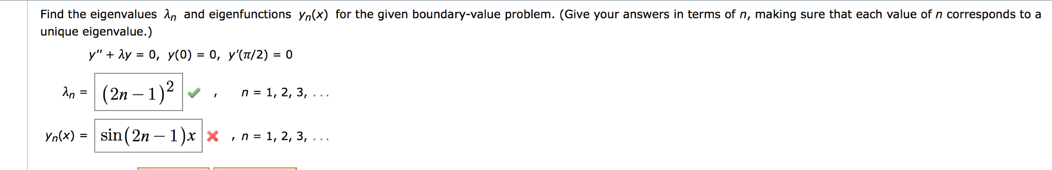 Solved Find the eigenvalues lambda_n and Eigen functions | Chegg.com