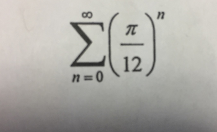 Solved Test for convergence or divergence using geometric | Chegg.com